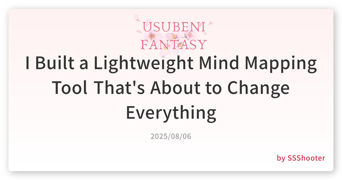 I Built a Lightweight Mind Mapping Tool That's About to Change ...